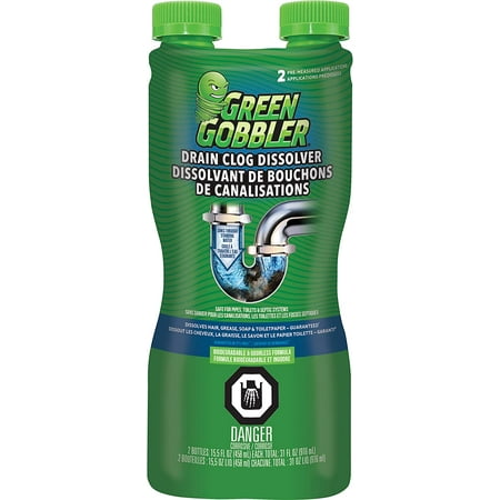Green Gobbler Liquid Hair Drain Clog Remover, For Toilets, Sinks, Tubs ...