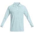 Aofany Mens Casual Long Sleeve T-Shirt, Men Turn Down Collar Buttons ...