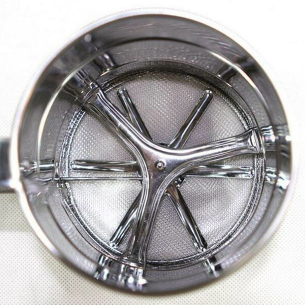 Flour Sieve Cup Stainless Steel Mesh Shaking Strainer with Handle Cake ...