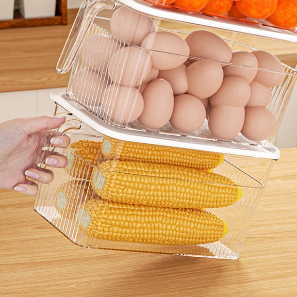 Cyber and Monday Deals! kkbbma Storage Box Clearance Freshness Storage ...