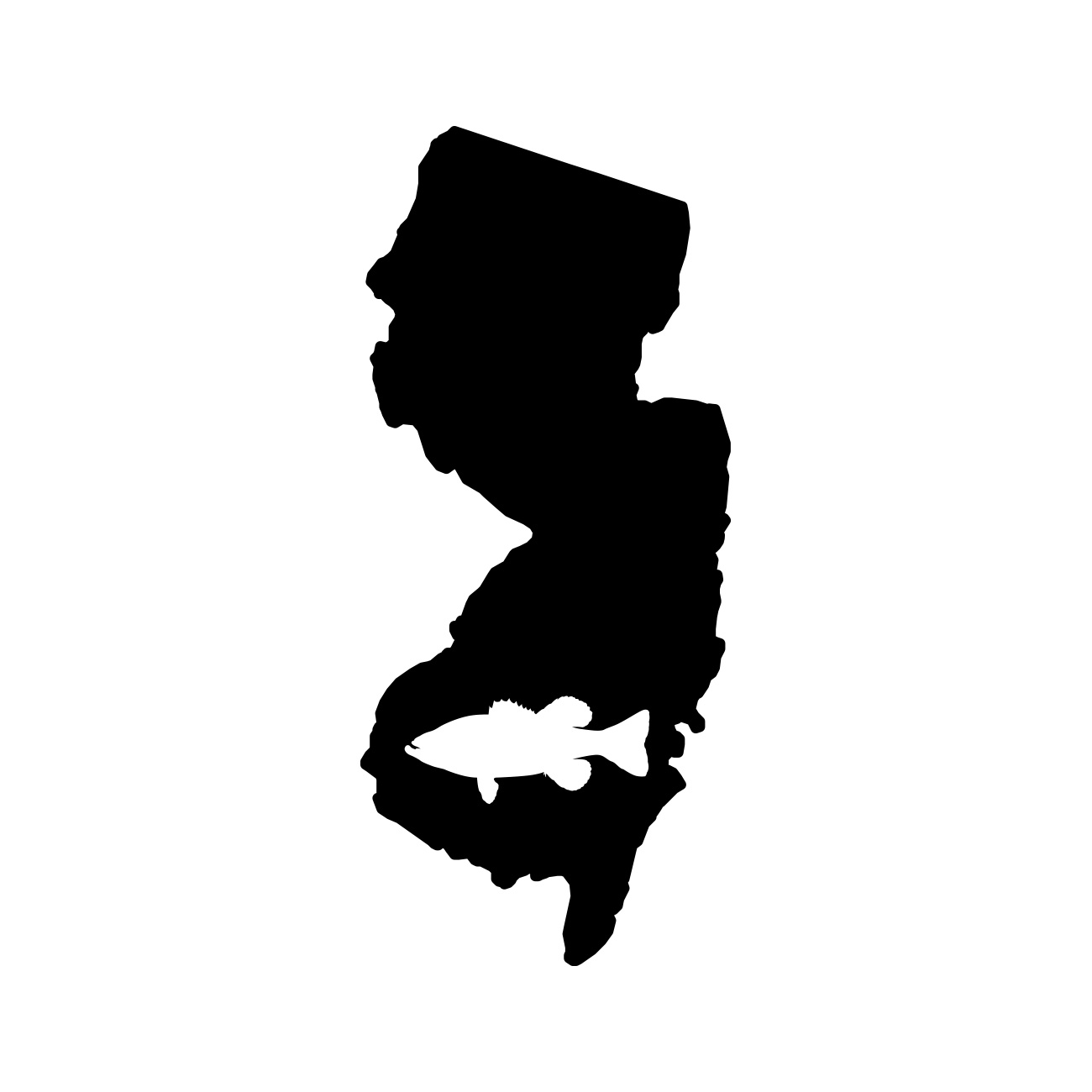 New Jersey Bass Sticker Decal Die Cut - Self Adhesive Vinyl ...