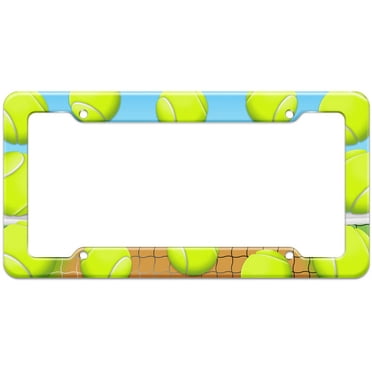 Tennis Anyone, Tennis Balls License Plate Tag Frame, Multiple Colors ...