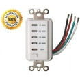 Teklectric Bathroom Fan Timer, Auto Shut Off Countdown Switch, 60-30-20 ...