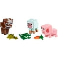 Minecraft Baby Animals Comic Mode 3-Pack, Swappable Face, 3.25-inch ...