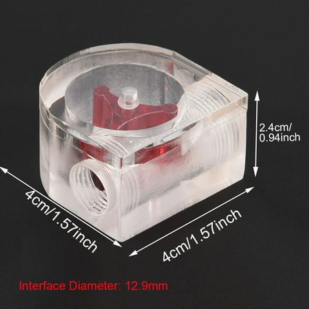 PC Water Cooling3 Impeller Flow Meter Computer Water Cooling Water Flow ...