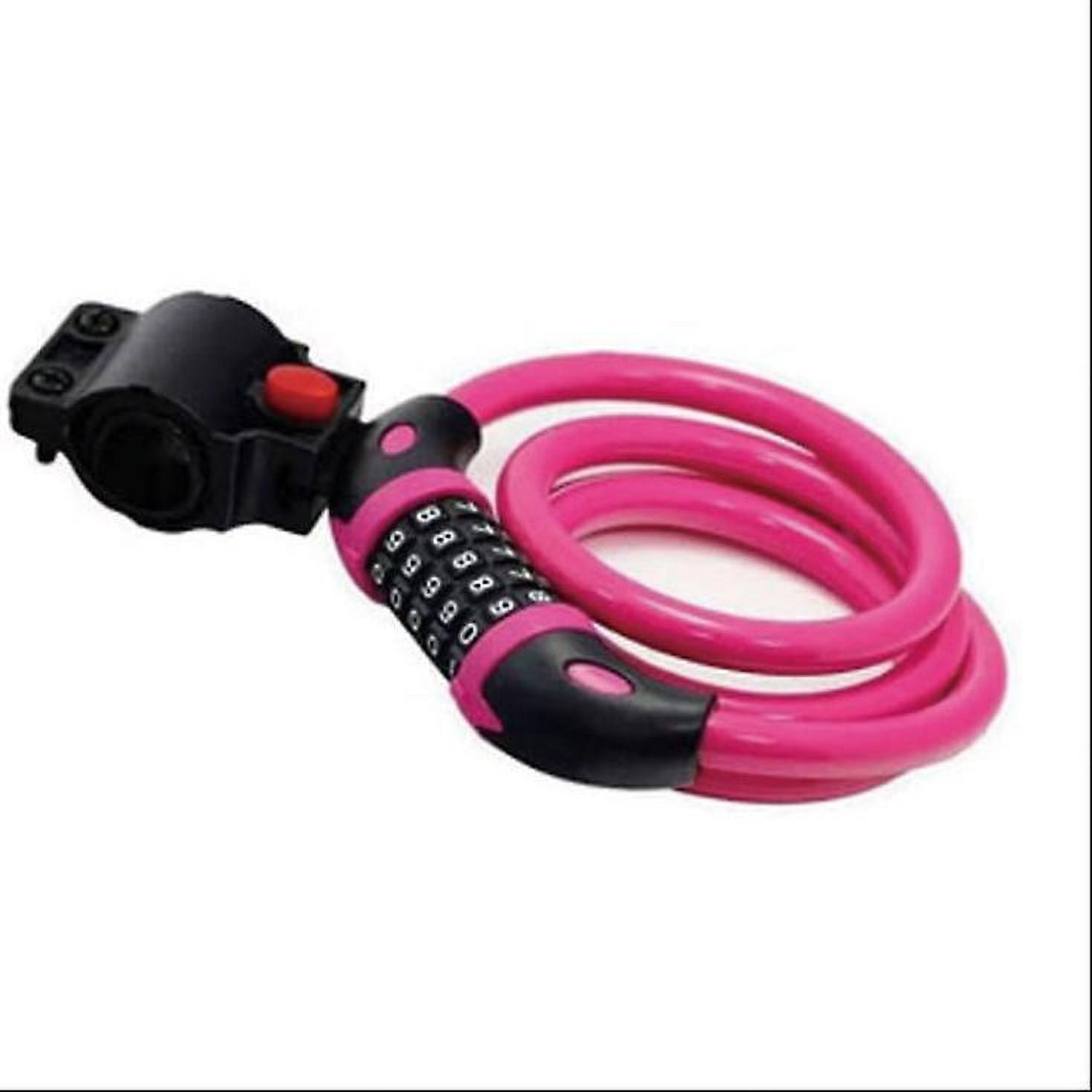1 candado de bicicleta individual de alta seguridad con combinación reiniciable de 5 dígitos ...