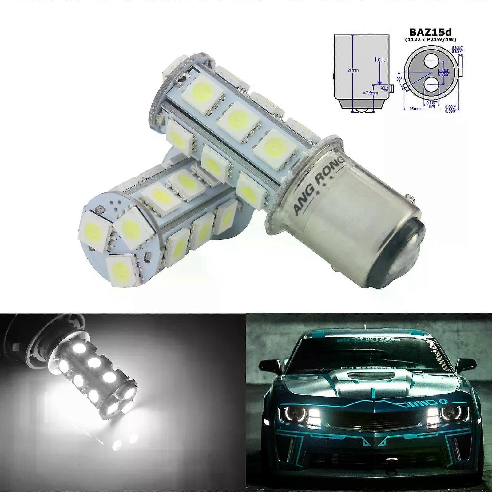 ANGRONG 2x BAZ15d P21/4w 566 18 SMD LED Bulb Auto Parking Tail Stop ...