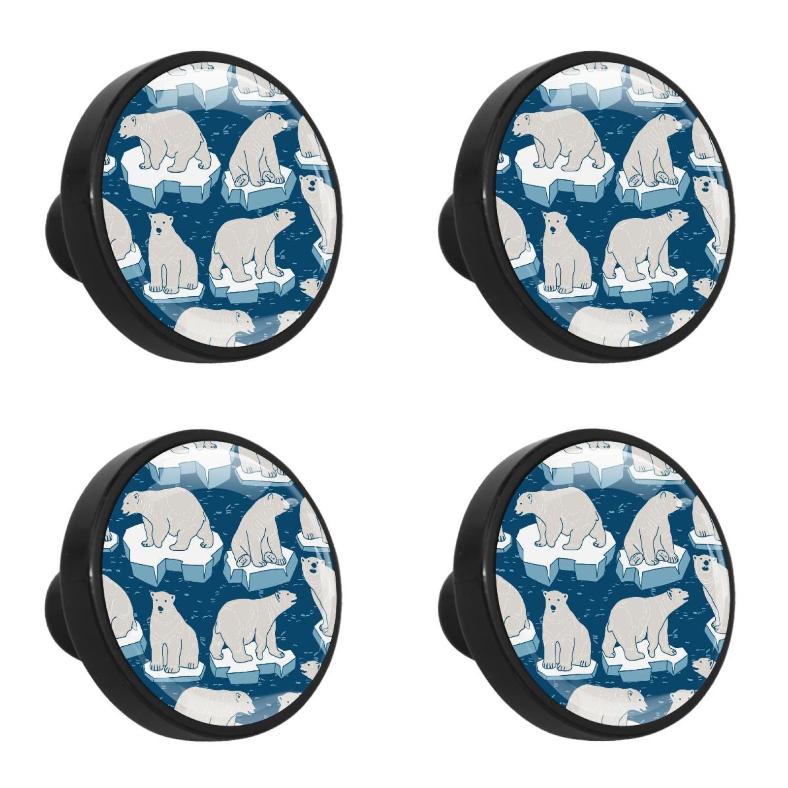 4 Pcs Bear Knobs for Kitchen Cabinet Cupboard Dresser Bookcase Drawer ...