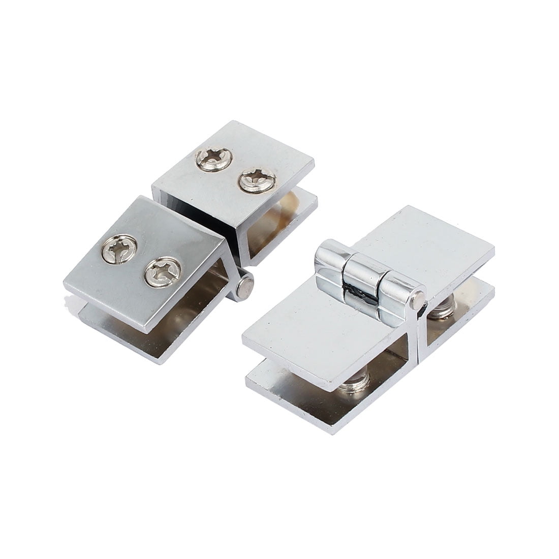 Uxcell Zinc Alloy 180 Degree Glass to Glass Door Hinge Glass Clamp ...
