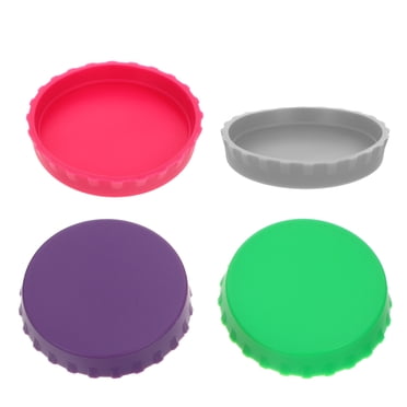 6pcs Reusable Silicone Bottle Caps Beer Cover Soda Cola Lid Wine Saver ...