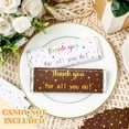 100 Pcs Thank You Candy Bar Wrappers for Pastor Day Chocolate Bar ...
