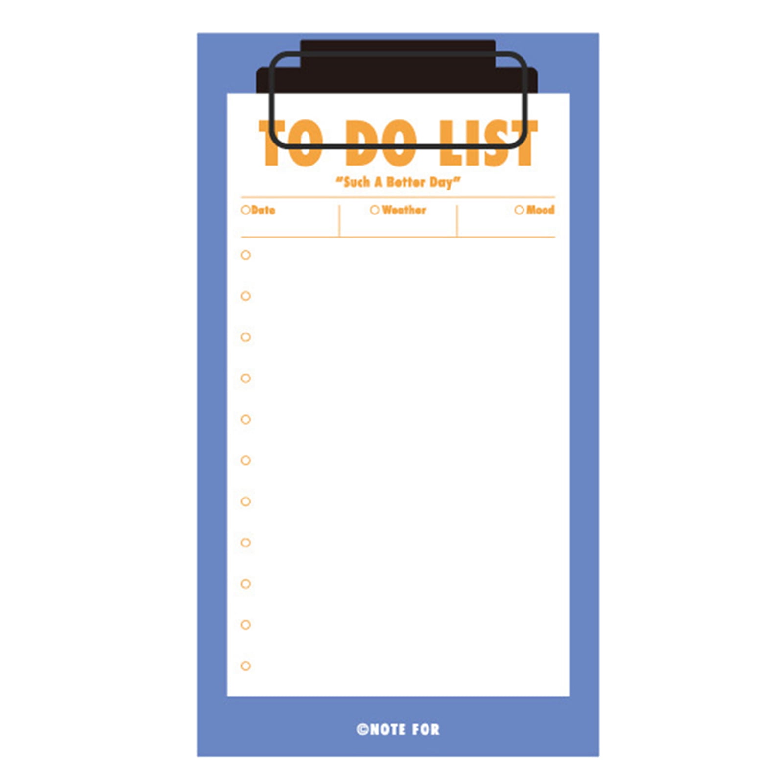 Memo Clipboard with Tear-Off Sheets- Reading Notes, Daily Weekly Plan ...