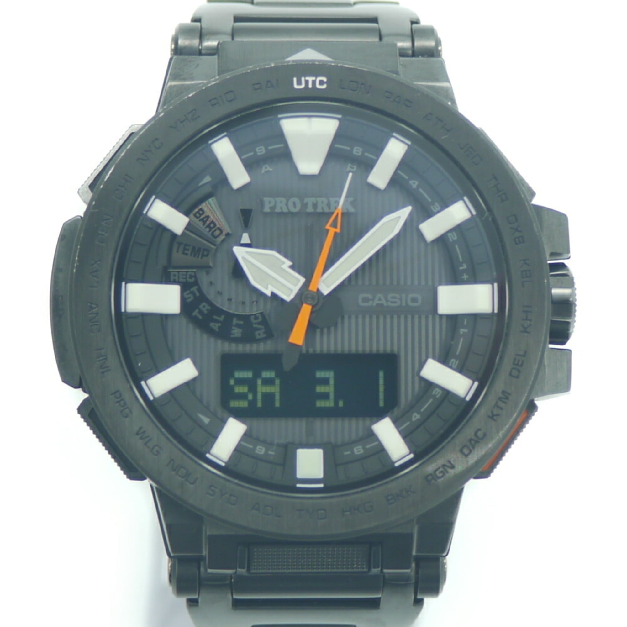 Pre-Owned CASIO PROTREK Manaslu Tough Solar Radio Controlled Watch ...