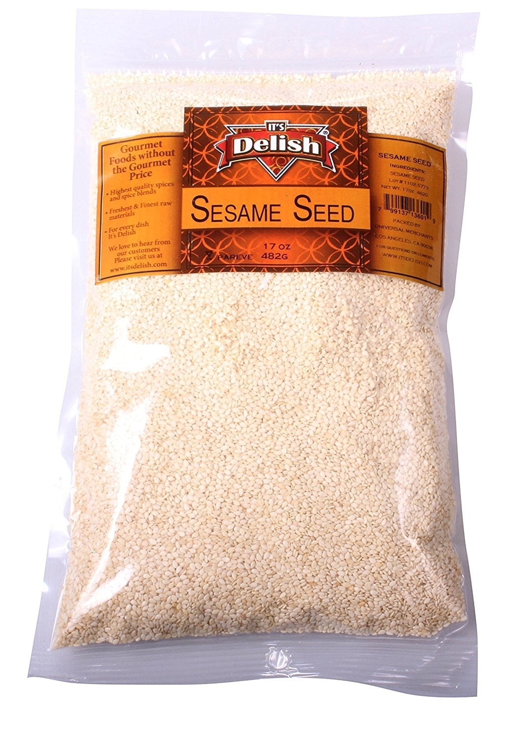Sesame Seeds White Hulled by Its Delish, 1 lb - Walmart.com