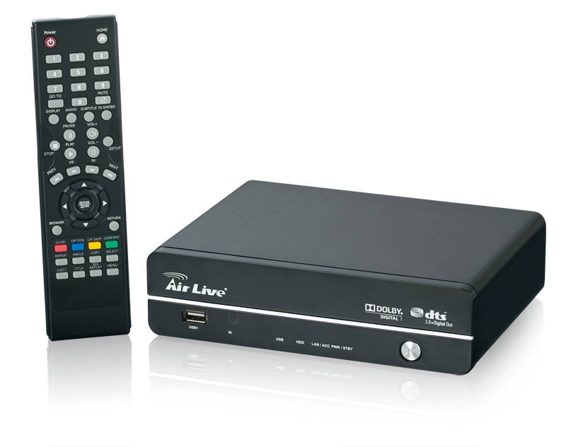 AirLive AIRMEDIA-350H Network Multimedia Player 2.5/3.5 SATA HDD Media ...