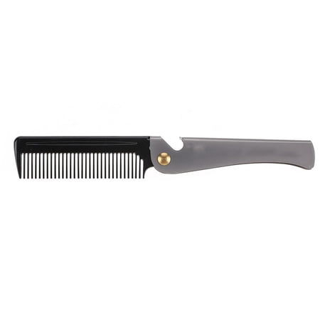 Folding Pocket Moustache Shaping Comb Stainless Moustache Comb Steel ...