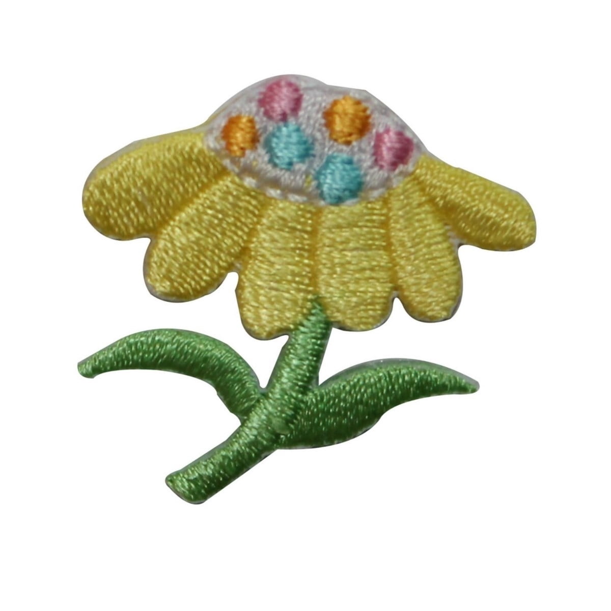 ID 6116 Spotted Yellow Flower Patch Garden Plant Embroidered Iron On ...