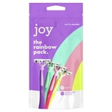 Joy Disposable Razors for Women, Rainbow Pack, 4 Razors - Walmart.com
