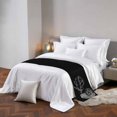 Abstract Conch Bed Runner Twin Size Marine Life City Route Black ...