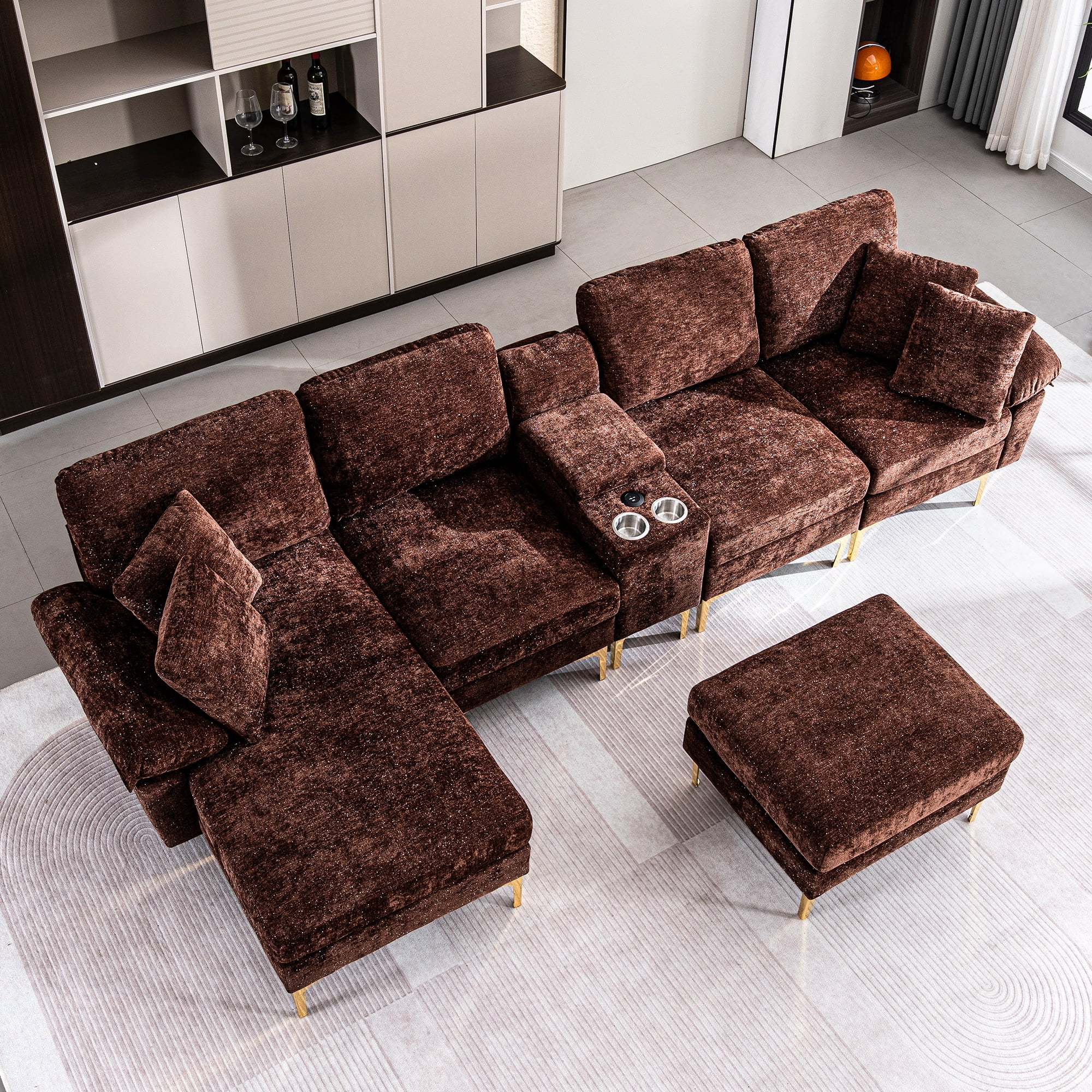 Click here for Velmero U-Shaped Cloud-Shaped Sofa Set-Up Sectiona... prices