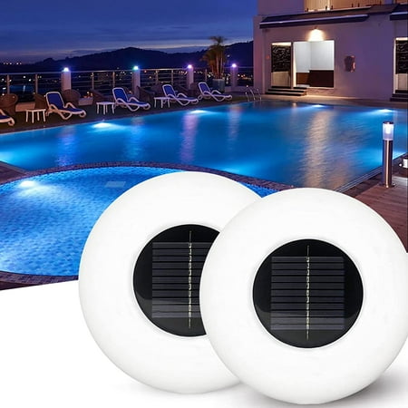 SAYDY Floating Pool Light Solar Powered 14 Inch Inflatable Waterproof ...