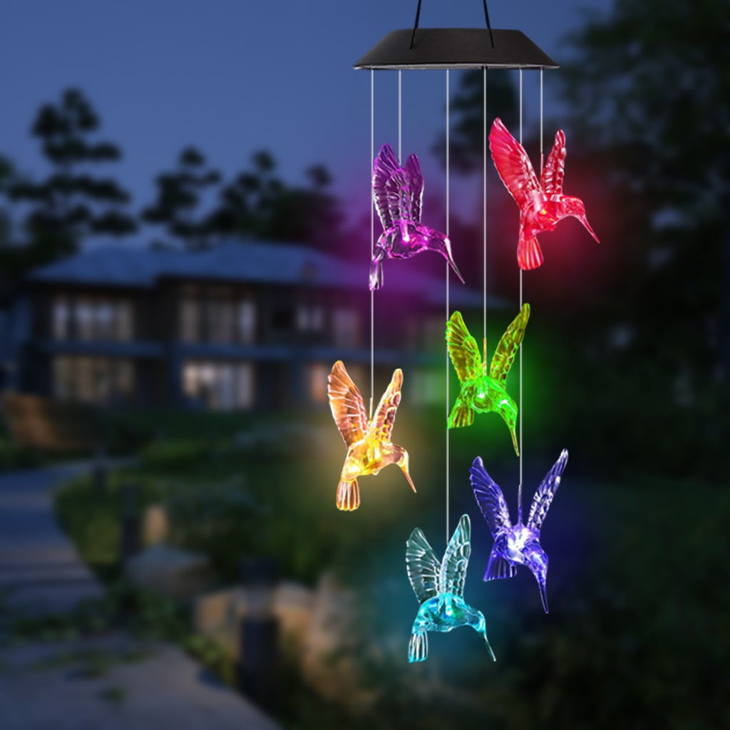 Click here for Dvkptbk Wind Chimes Solar Led Wind Chime Transpare... prices