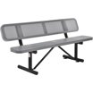 Innova Outdoor Patio 4 ft. Chippendale Cast Aluminum Park Bench - White ...