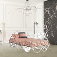 HomeRoots Decor 94-inch X 60-inch X 86-inch Silver Metal Tube Twin Bed ...