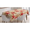 Classic Euro Apples Design Tablecloth - Durable Kitchen & Dining Fabric ...