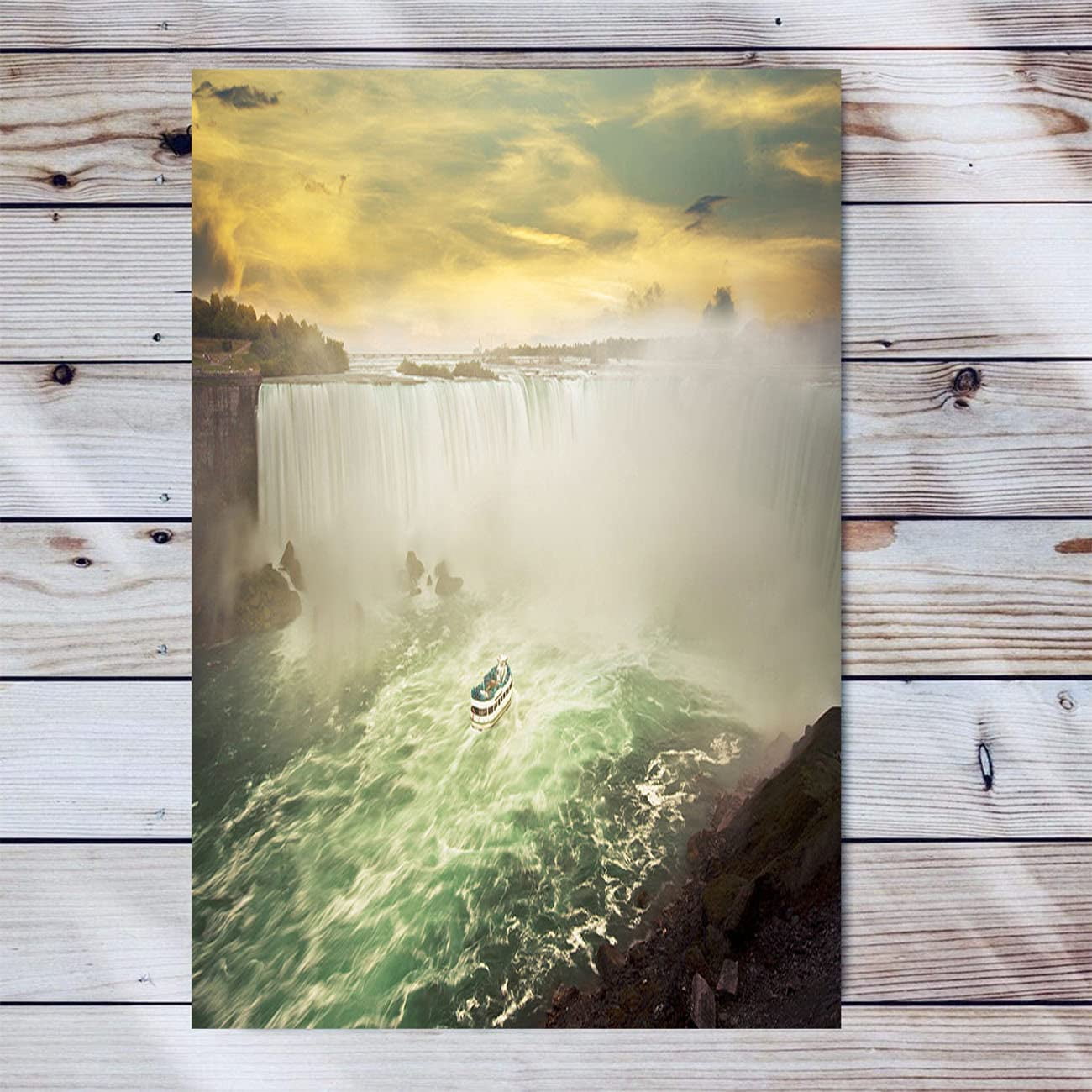 Niagara Canvas Wall Art Artwork Wooden Frame Painting Niagara Falls ...