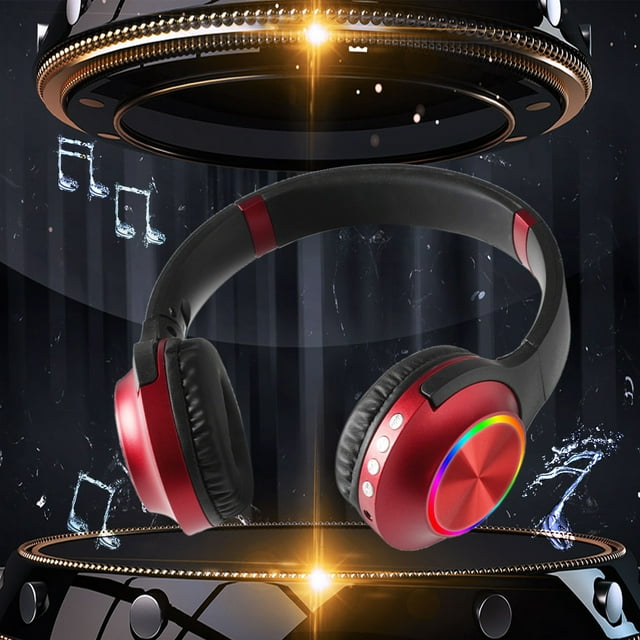 Wireless Bluetooth Headphones Over Ear with Microphone Deep Bass, 5.0 ...