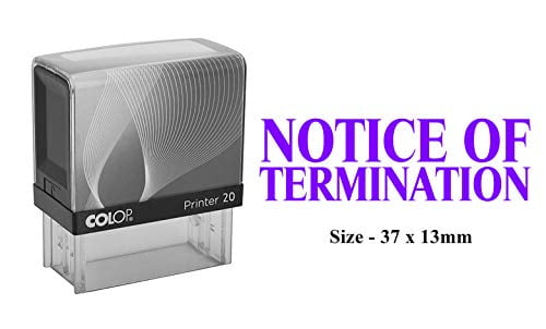 PrintValue Notice of Termination colop Stamps Personalized Teacher ...