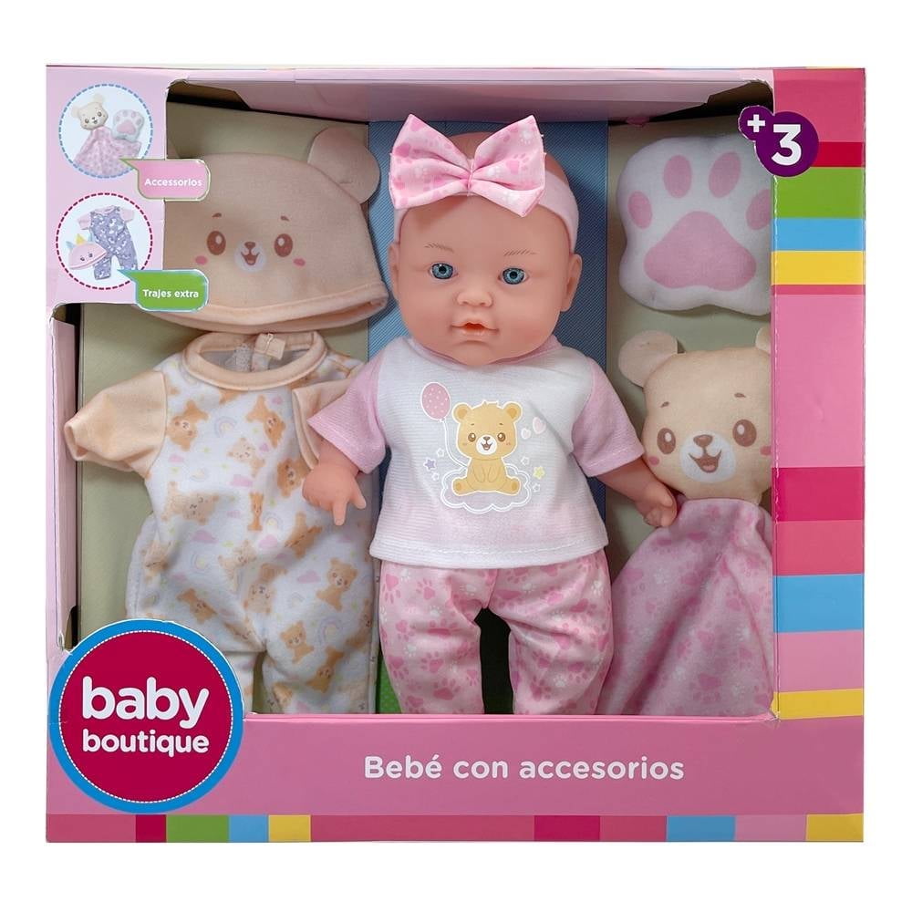 Muñeco Baby Boutique Bebé Blando Beige | Walmart en línea