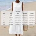 Asgosdo Women Summer Tank Dresses Sleeveless Cutout Solid Color Loose ...