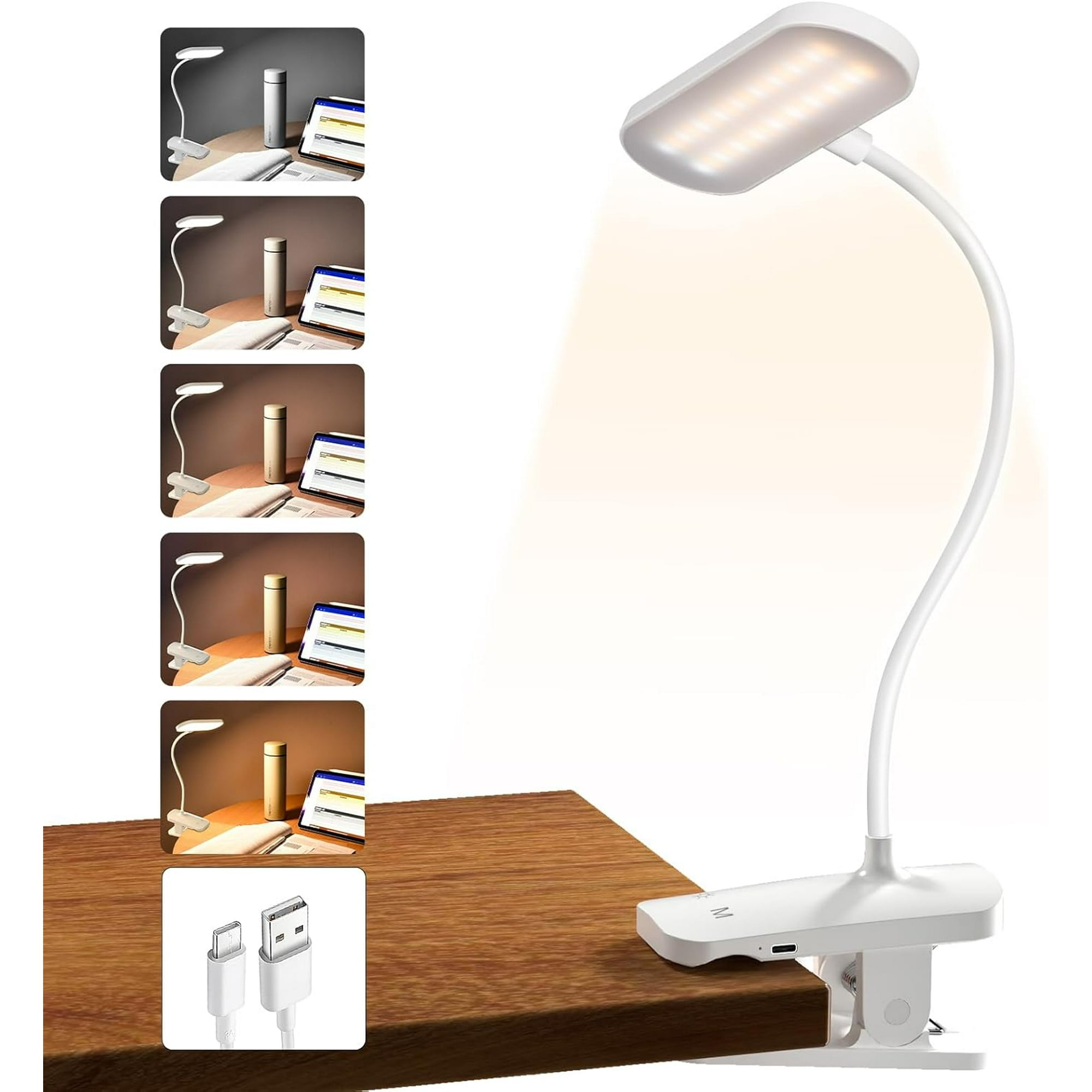 Click here for Unbranded Clip-On Desk Lamp - Battery Powered Read... prices