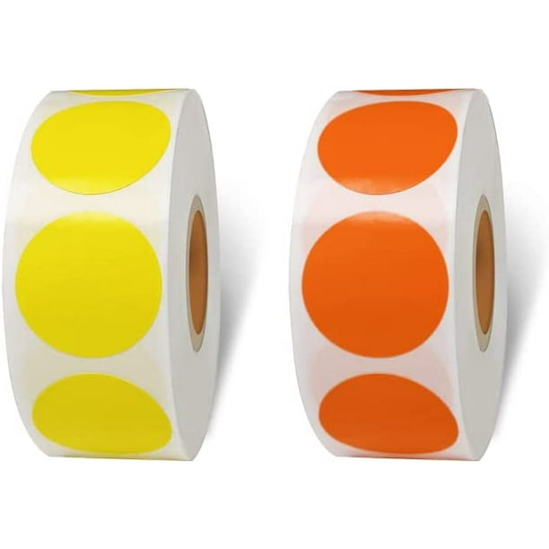 Color Code Circle Stickers 2000Pcs Dot Stickers, 1 Inch Round Write ...