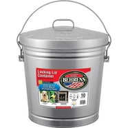 Behrens B907P Ash Bucket, Vintage Style Galvanized Steel Can for Wood ...