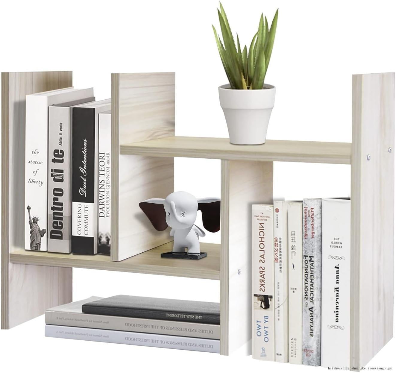 - Expandable Wood Desktop Storage Organizer Multipurpose Desk Bookshelf ...