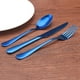 Blue Silverware Set, 20-Piece Silverware Flatware Cutlery Set ...
