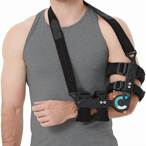 wonima44 Medibot Hinged ROM Elbow Brace, Adjustable Post OP ROM Elbow ...
