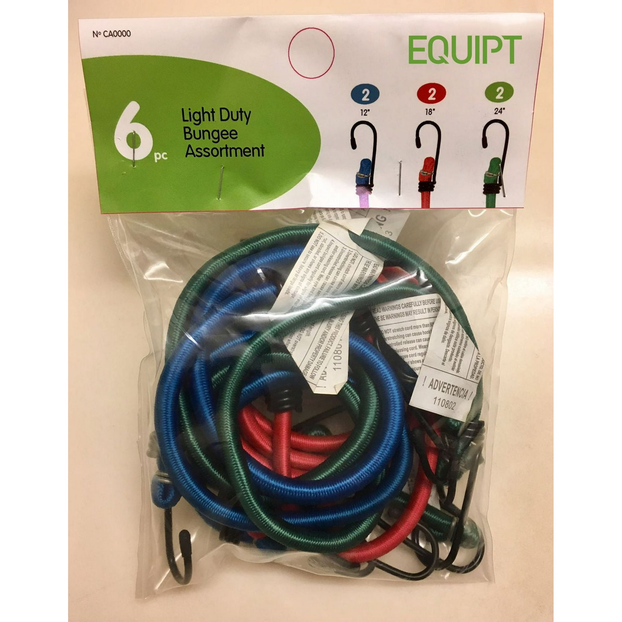 Click here for Equipt 6 Pc Standard Bungee Assortment W/Wire Hook... prices