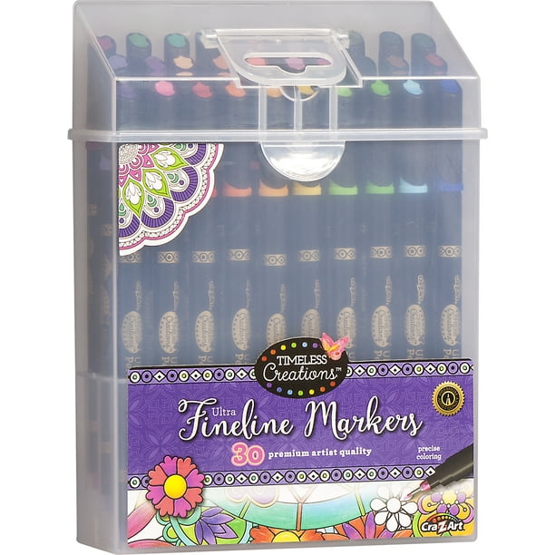 Cra-Z-Art Fineline Markers in Case, 30 Count - Walmart.com