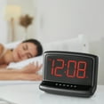 Mainstays Digital Alarm Clock with 1.4-inch LED Display, Adjustable ...