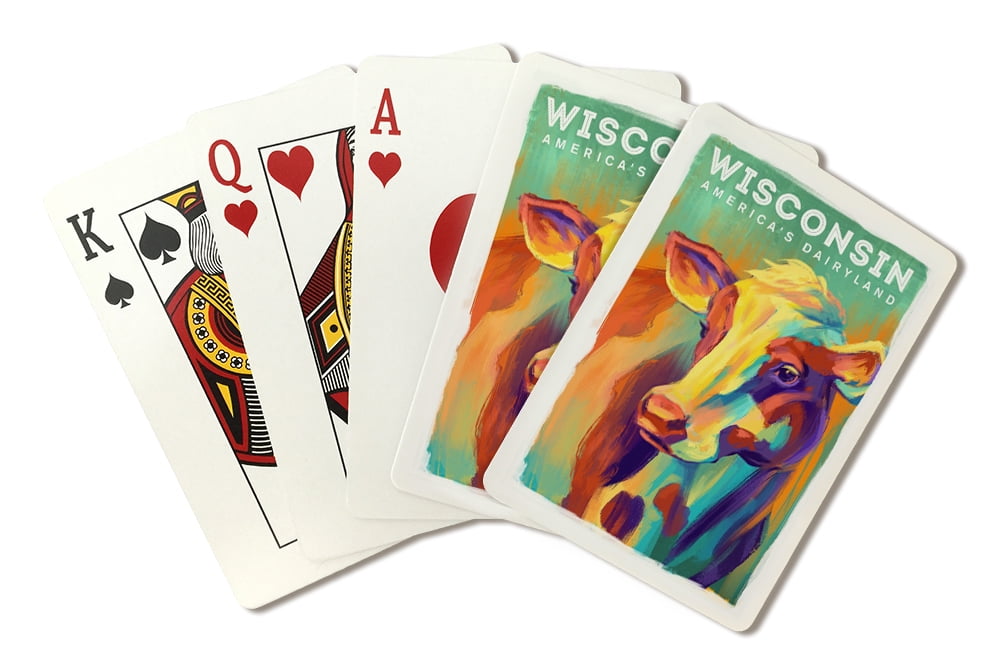 Wisconsin, America's Dairyland, Cow, Vivid Series, Lantern Press ...