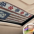 Paw Print Window Privacy Film Rainbow Static Cling Stain Glass Window ...
