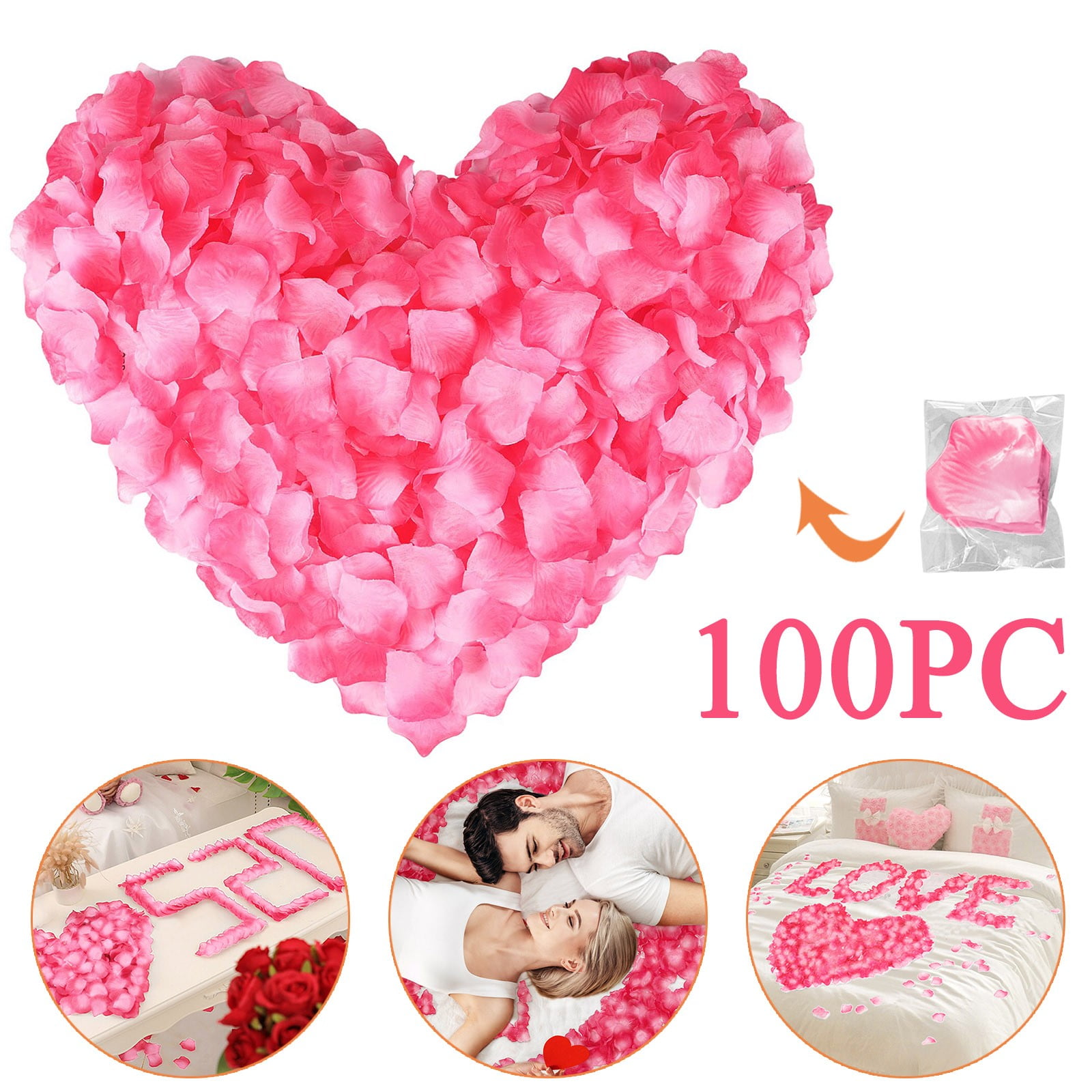 Click here for Hhsfuzhuangggg 100pc Rose Petals Silk Petals Brigh... prices