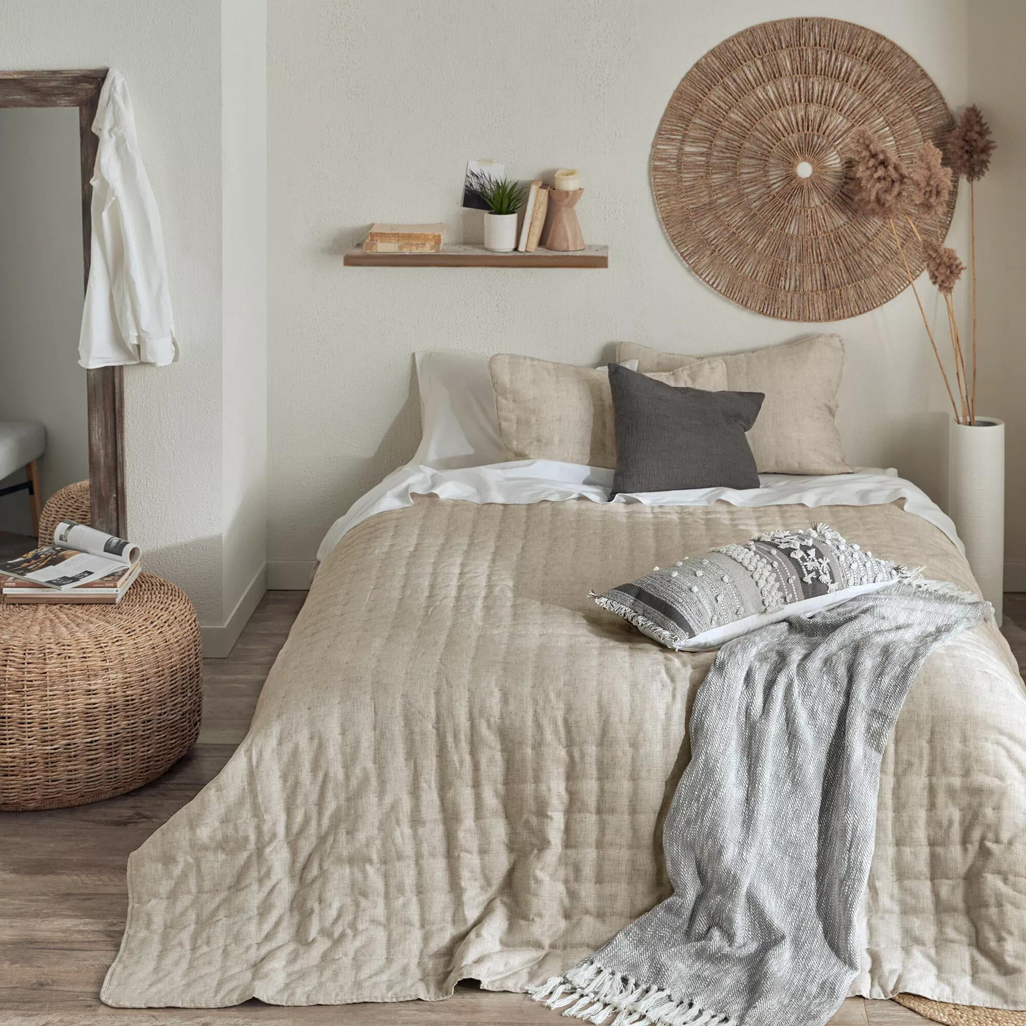 Click here for Bouclair Beige Quin Collection - 3-Piece Coverlet... prices