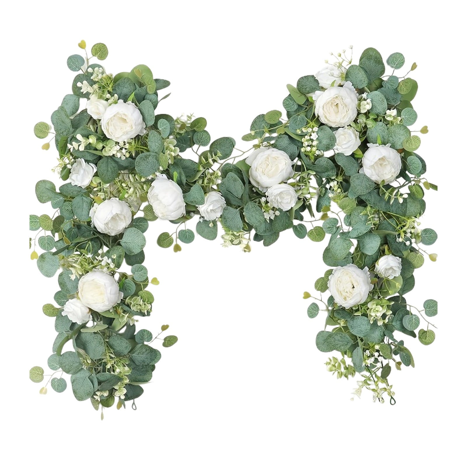 Click here for Oioii 6ft Artificial Garland With Flowers7 White R... prices