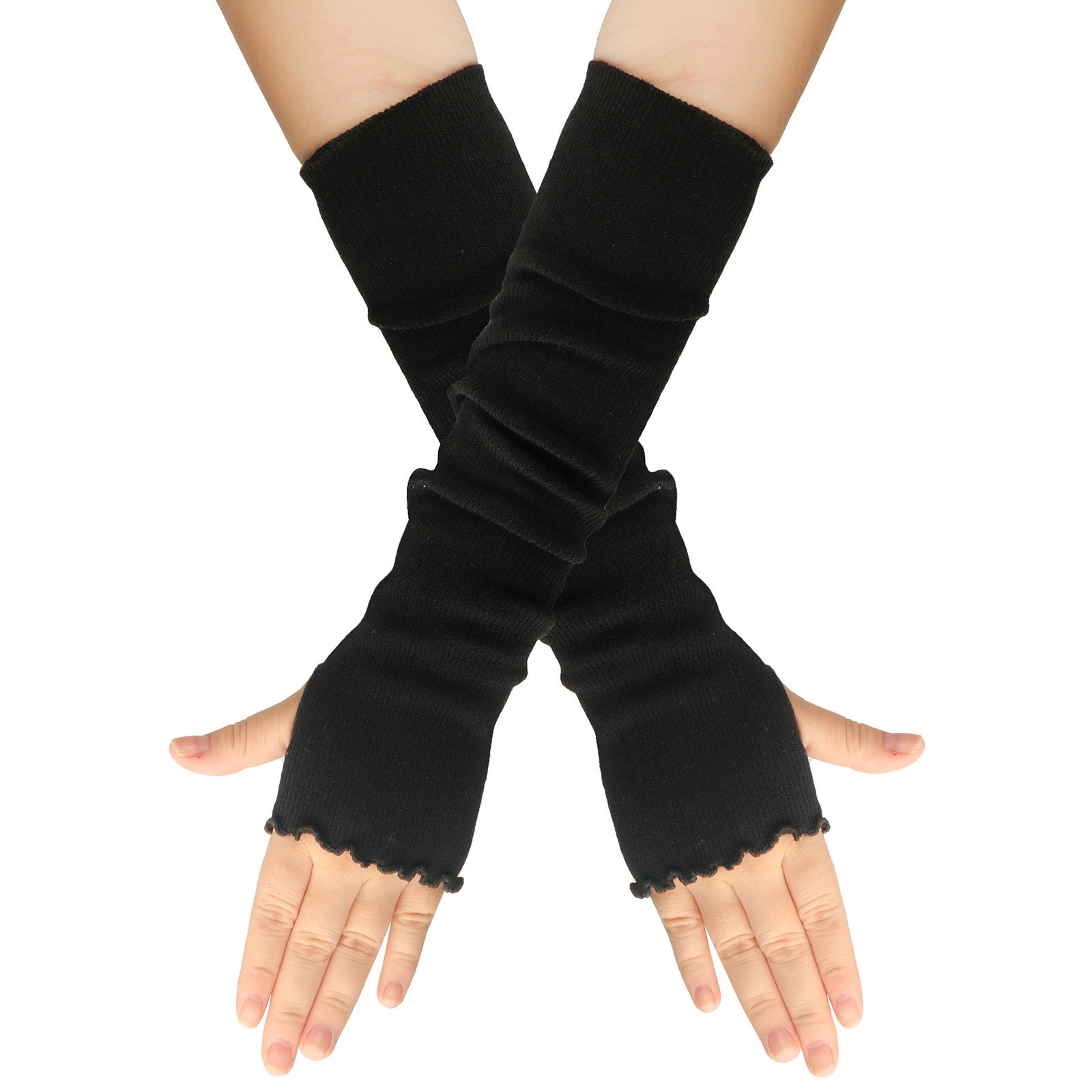 Click here for Yousnh Women Winter Fingerless Gloves Thumb Holes... prices