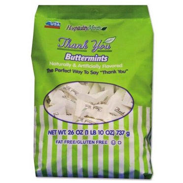 Hospitality Mints Thank You Buttermints, 26 oz - Individually Wrapped ...